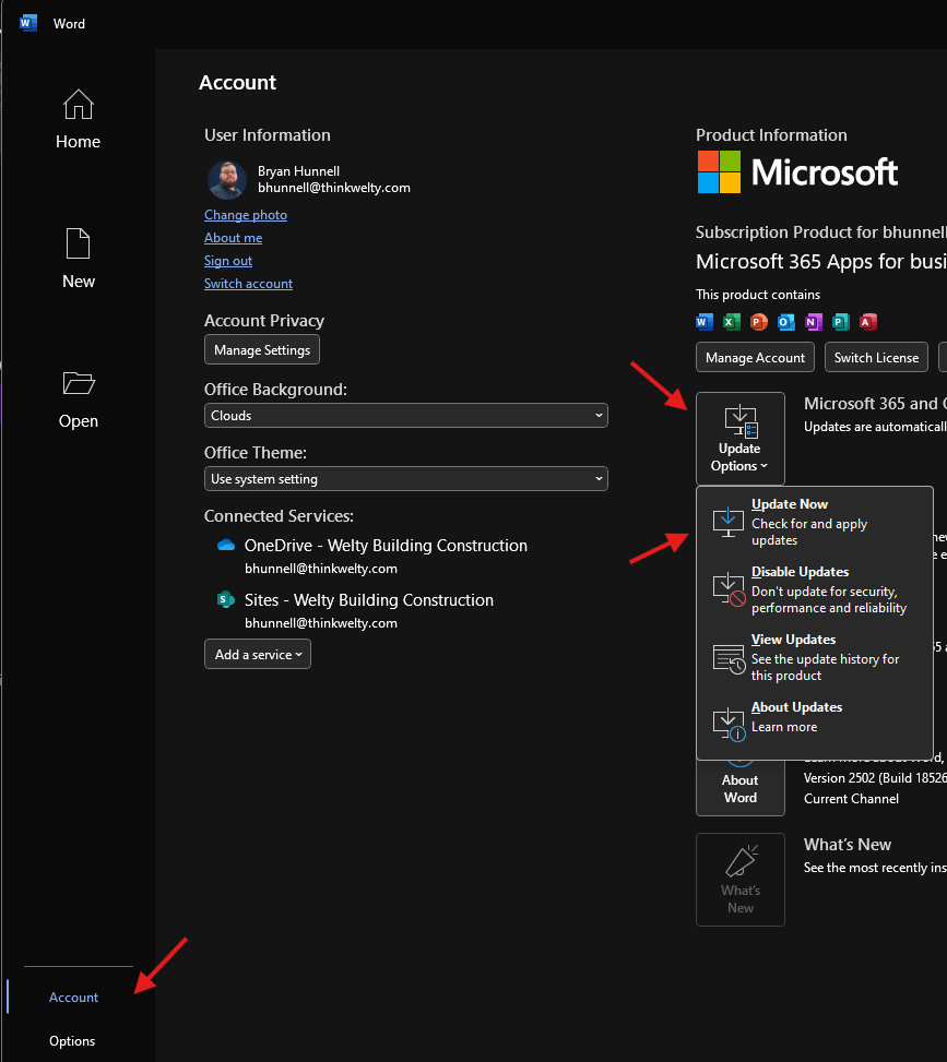 How to Update Microsoft Office Products – Knowledge Base